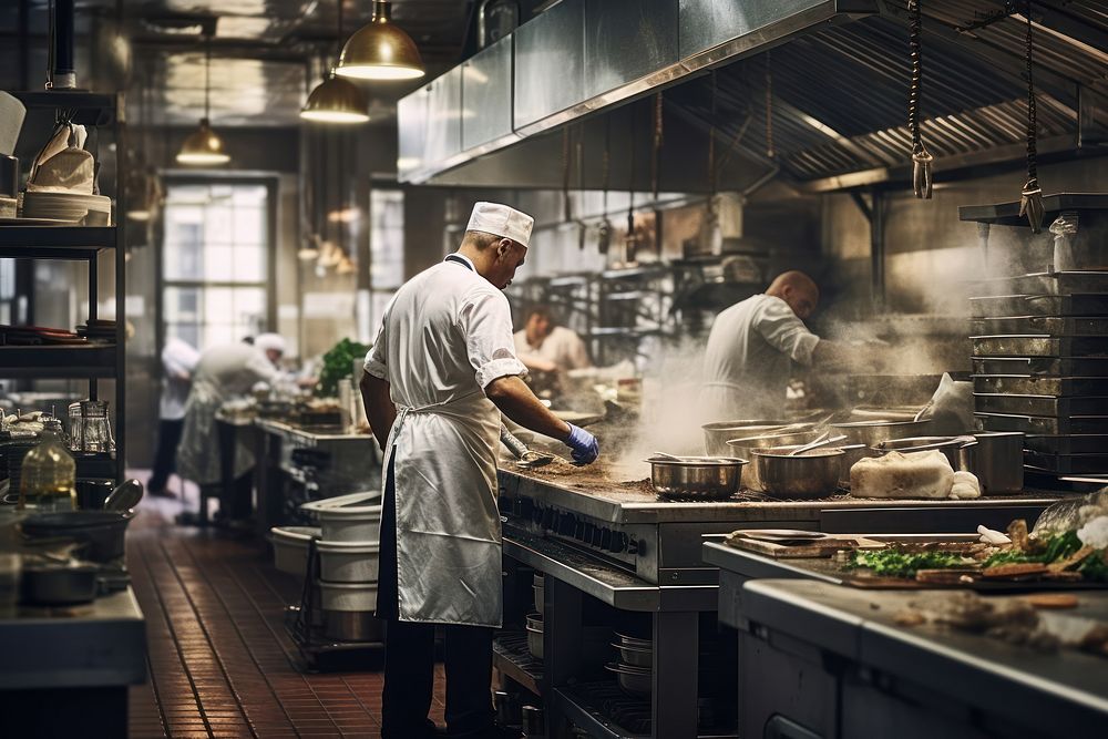 Chef Works Big Restaurant Kitchen | Premium Photo - rawpixel