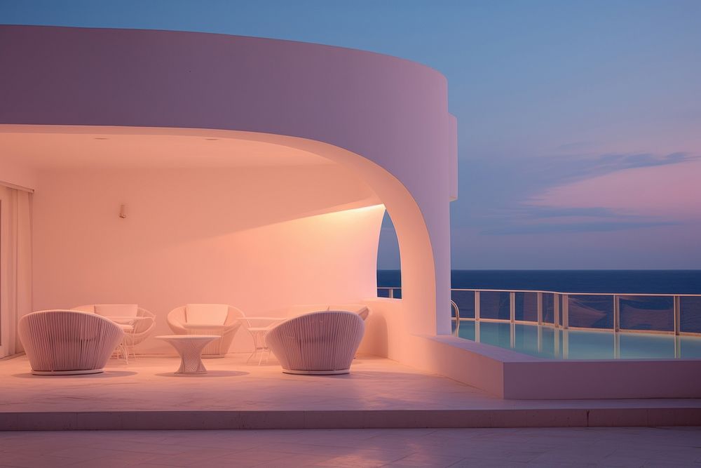 Beach resort architecture furniture building. | Premium Photo - rawpixel