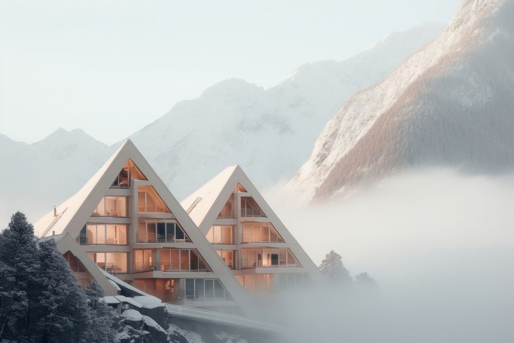 Mountain resort architecture building outdoors. | Premium Photo - rawpixel