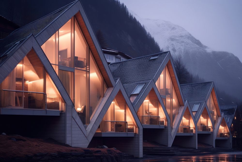 Mountain resort architecture building outdoors. | Premium Photo - rawpixel