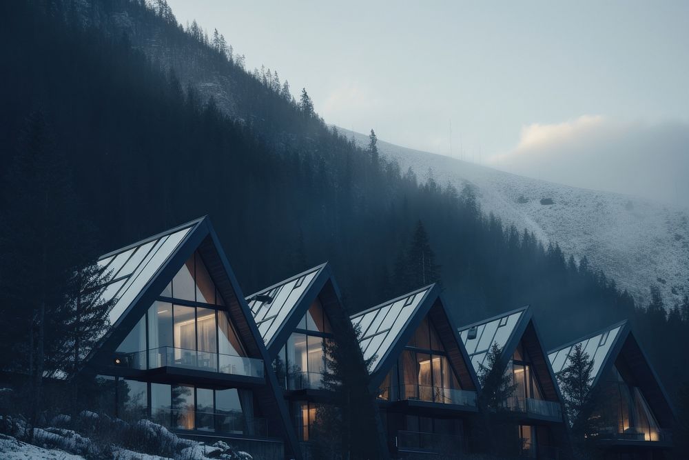 Mountain resort architecture building outdoors. | Premium Photo - rawpixel