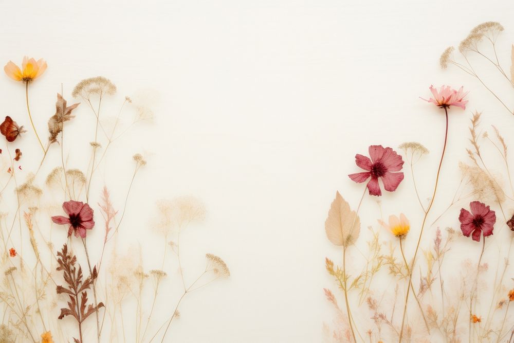 Real pressed flowers backgrounds pattern | Free Photo - rawpixel