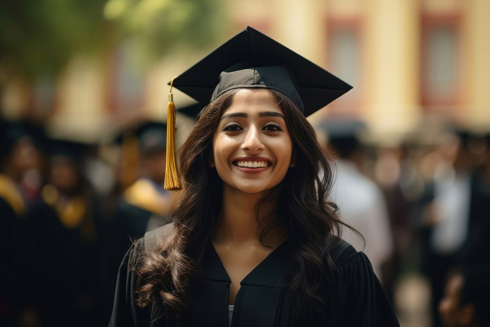 Indian woman graduation portrait student. | Premium Photo - rawpixel