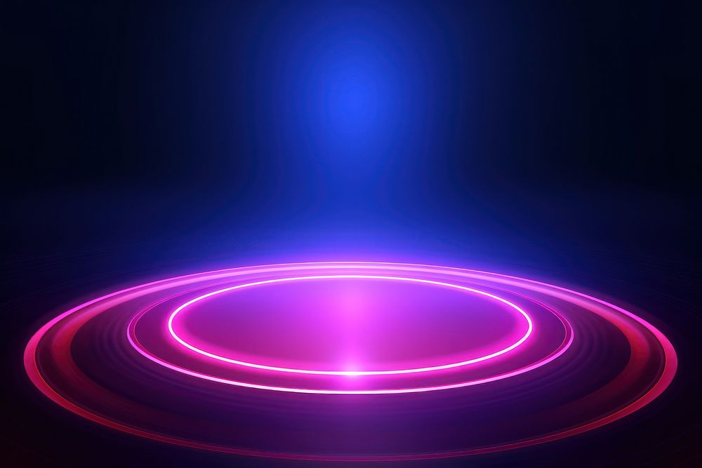 Circle background neon backgrounds abstract. | Premium Photo ...