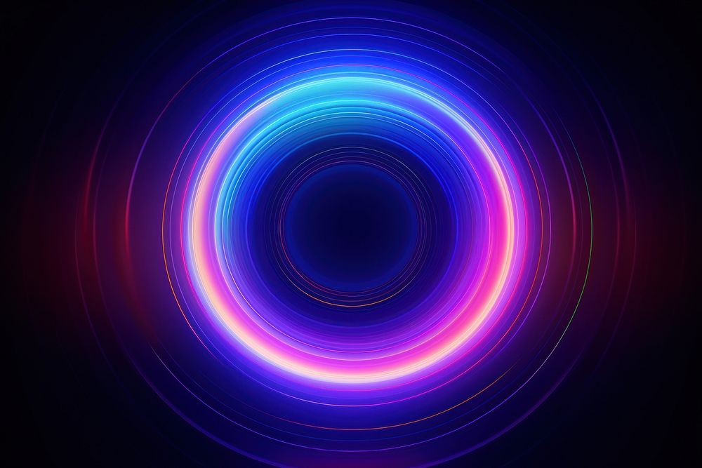 Circular geometic centric neon backgrounds | Premium Photo Illustration ...