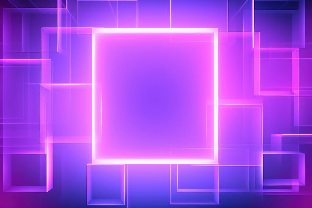 Square background neon backgrounds abstract. | Free Photo Illustration ...