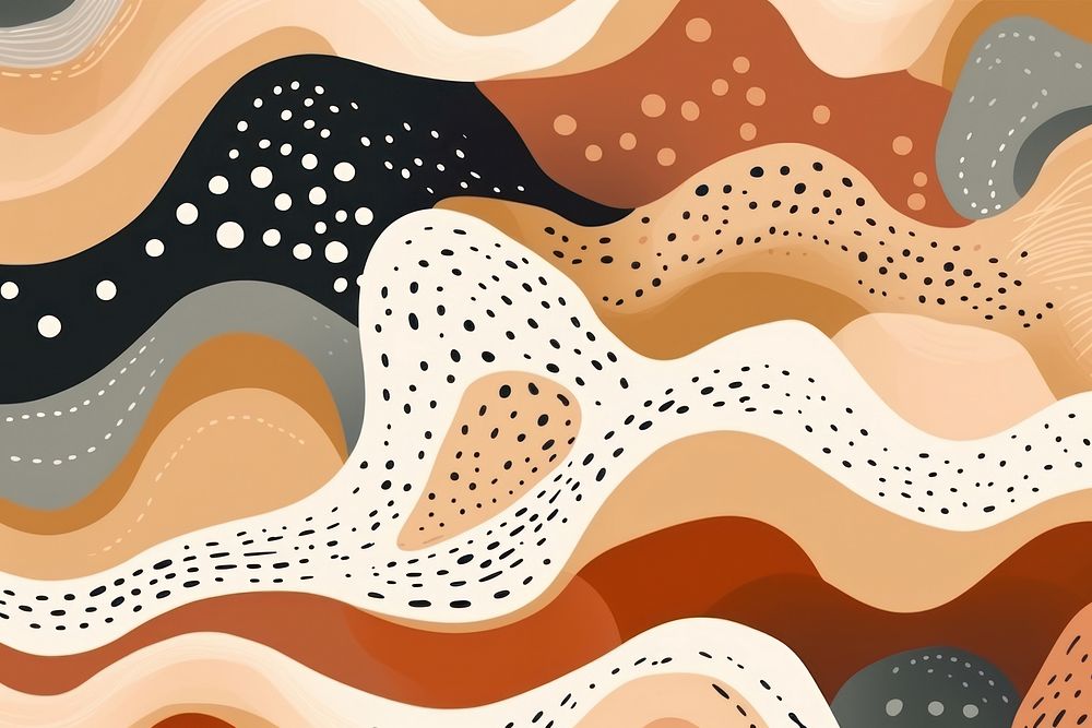 Organic shapes pattern art abstract. | Premium Photo Illustration ...