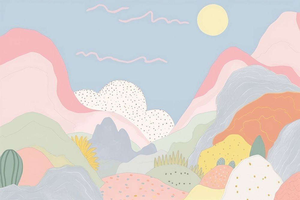 Valley background art backgrounds outdoors. | Free Photo Illustration ...