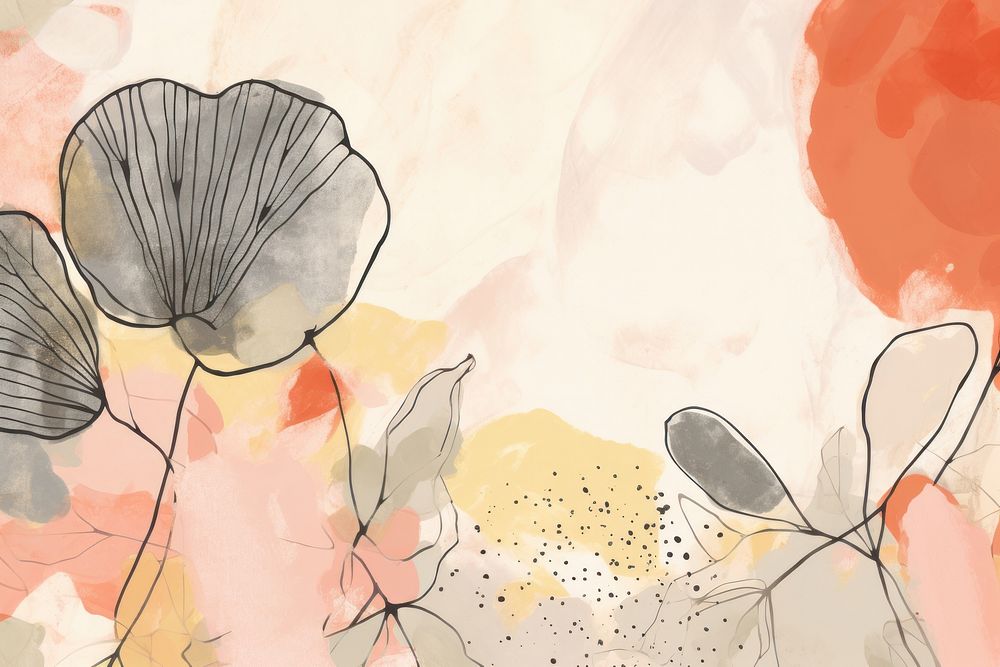 Line art flower backgrounds abstract | Premium Photo Illustration ...