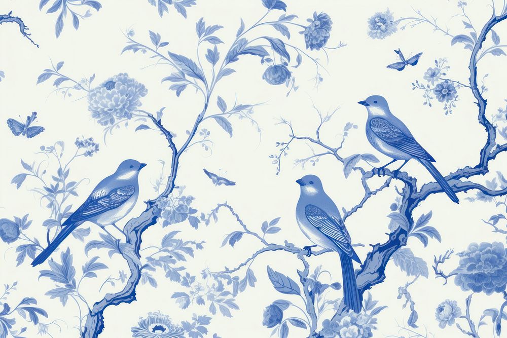 Birds wallpaper pattern line. | Premium Photo Illustration - rawpixel