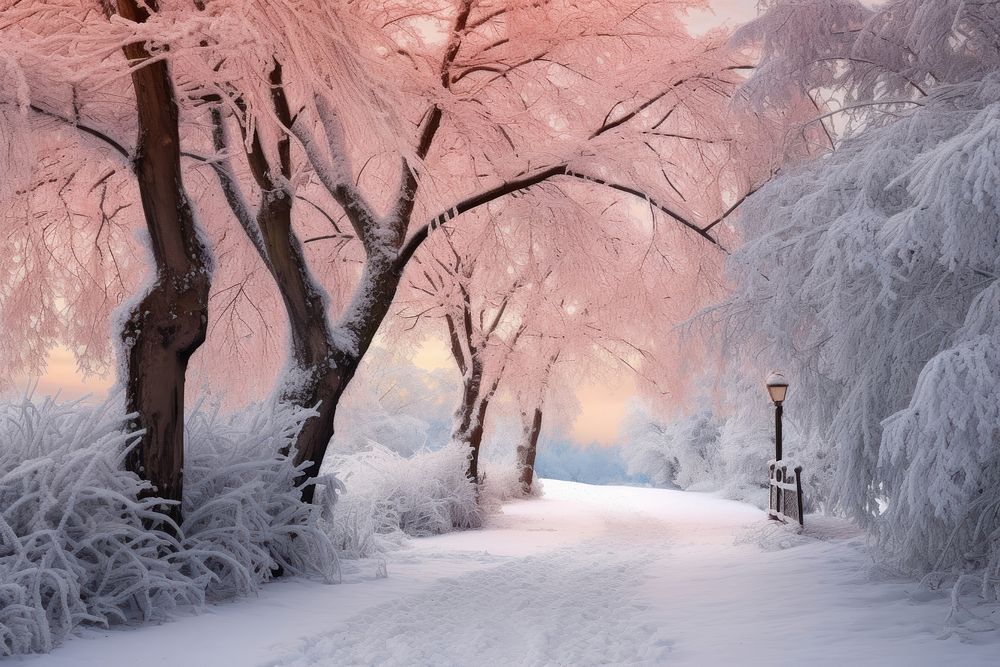 Snow tree landscape outdoors. | Premium Photo - rawpixel