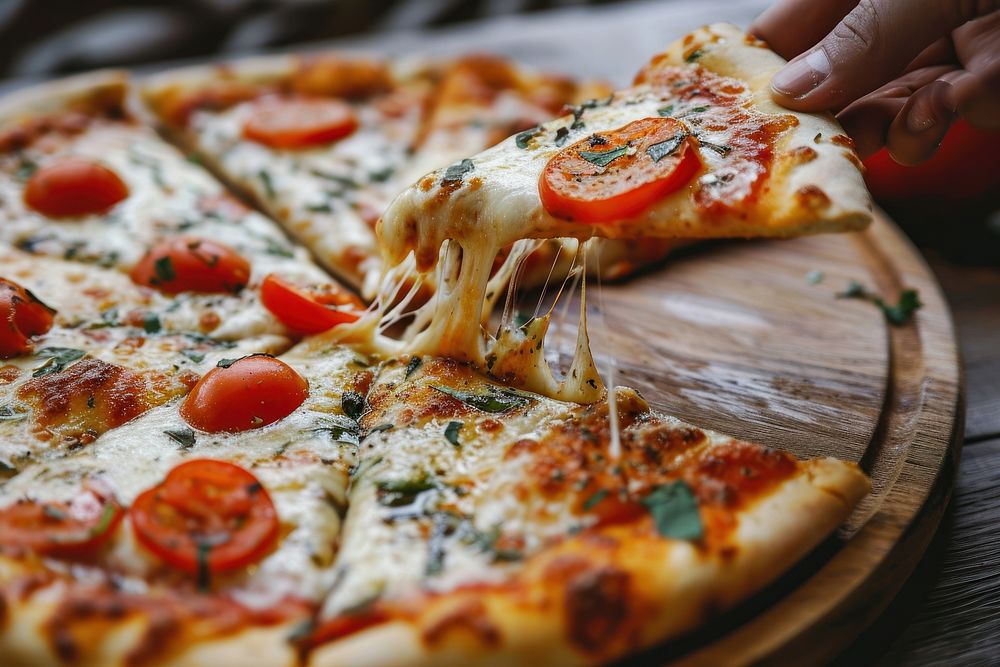 Hand take slices pizza food | Free Photo - rawpixel