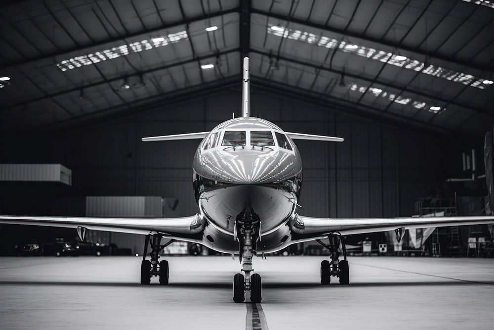 Jet airplane hangar architecture aircraft. | Premium Photo - rawpixel