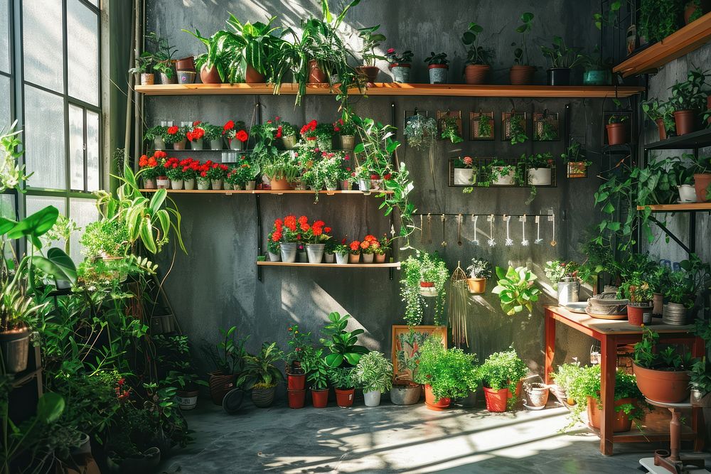 Flower shop garden plant architecture. | Free Photo - rawpixel