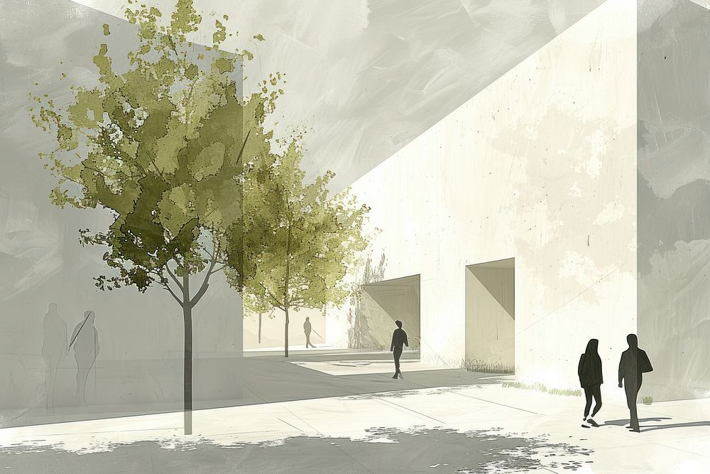 Design architecture study building tree | Free Photo Illustration ...