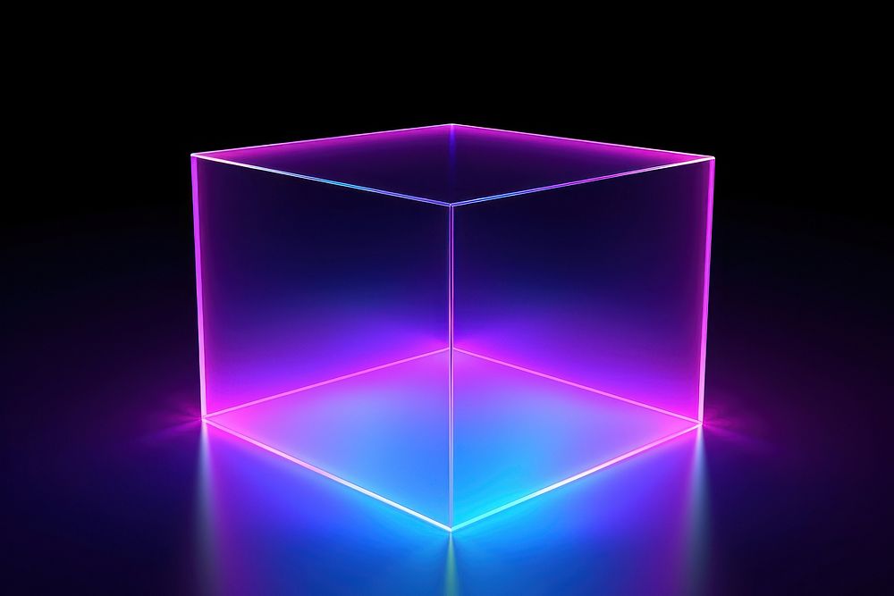 Cube shape background abstract light | Premium Photo Illustration ...