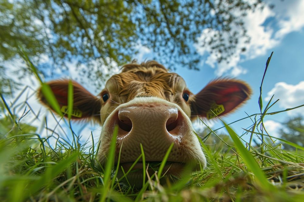Grass cow livestock wildlife. | Premium Photo - rawpixel