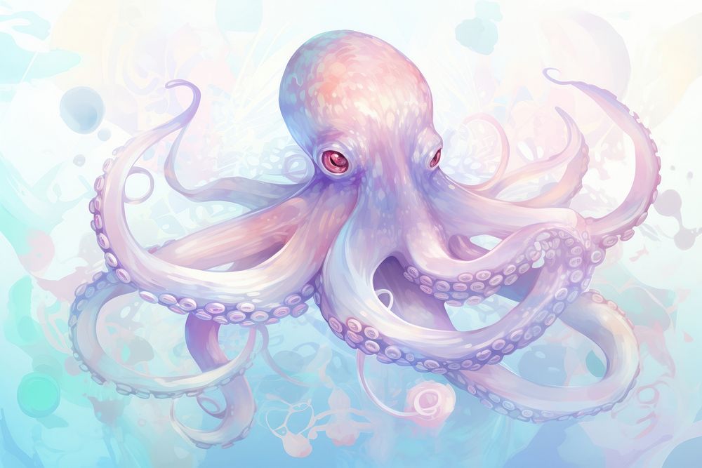 Octopus animal invertebrate transparent. | Premium Photo Illustration ...