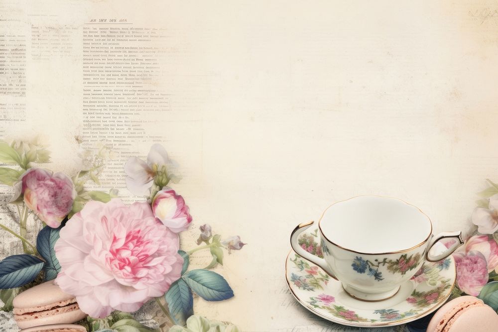 English afternoon tea cakes border | Free Photo Illustration - rawpixel