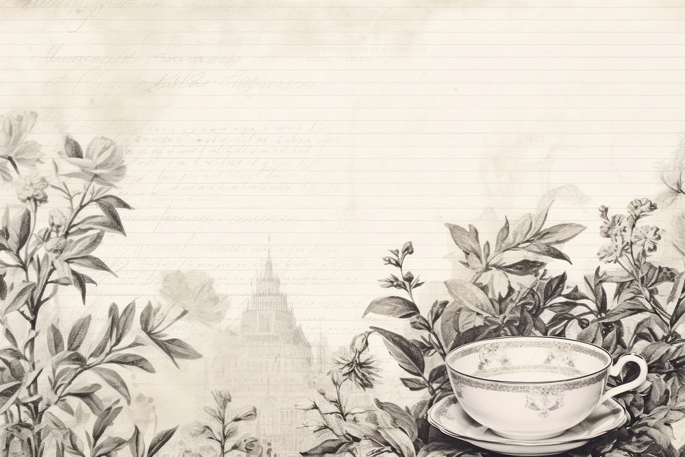 English afternoon tea border backgrounds | Free Photo Illustration ...