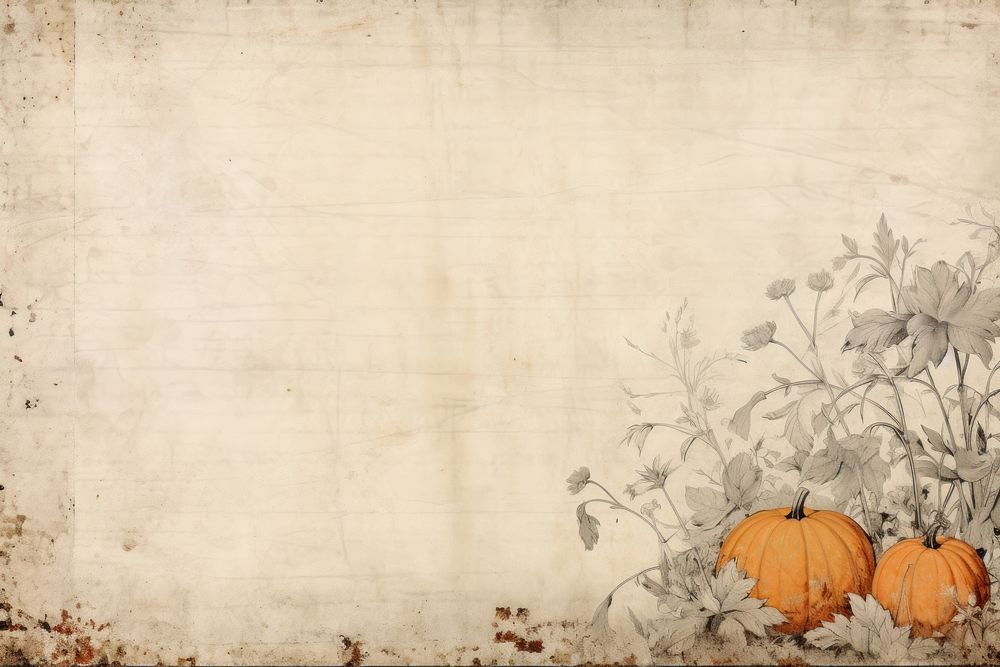 Pumpkin border backgrounds painting squash. | Premium Photo ...