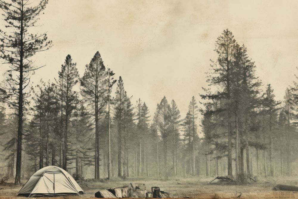 Camping border outdoors plant tree. | Premium Photo Illustration - rawpixel