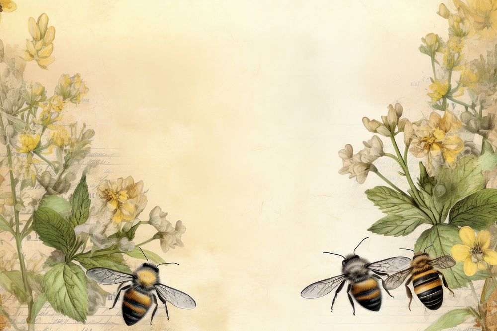 Honey bees border animal insect | Free Photo Illustration - rawpixel