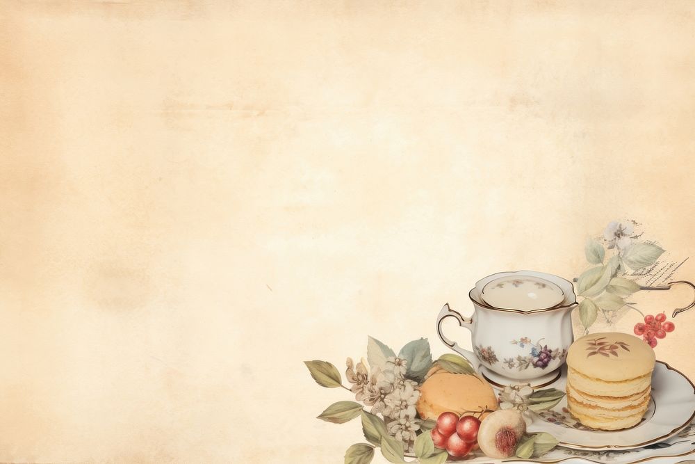 English afternoon tea cakes border | Free Photo Illustration - rawpixel
