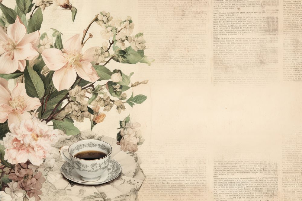 English afternoon tea border backgrounds | Premium Photo Illustration ...