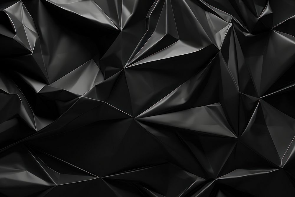 Low poly plastic wrap black | Premium Photo - rawpixel