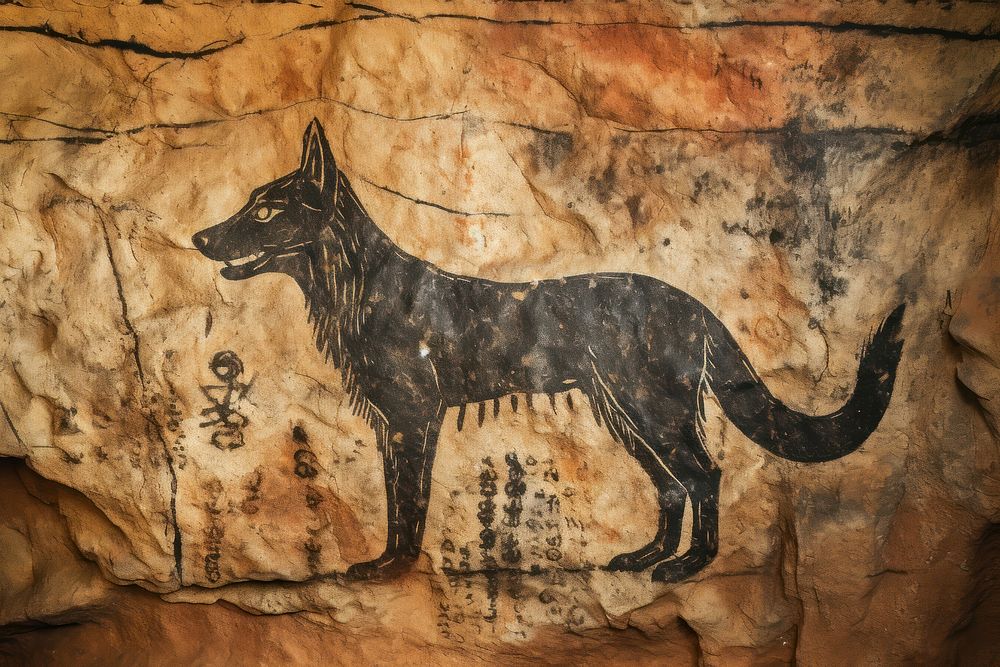 Paleolithic cave art painting style | Premium Photo - rawpixel