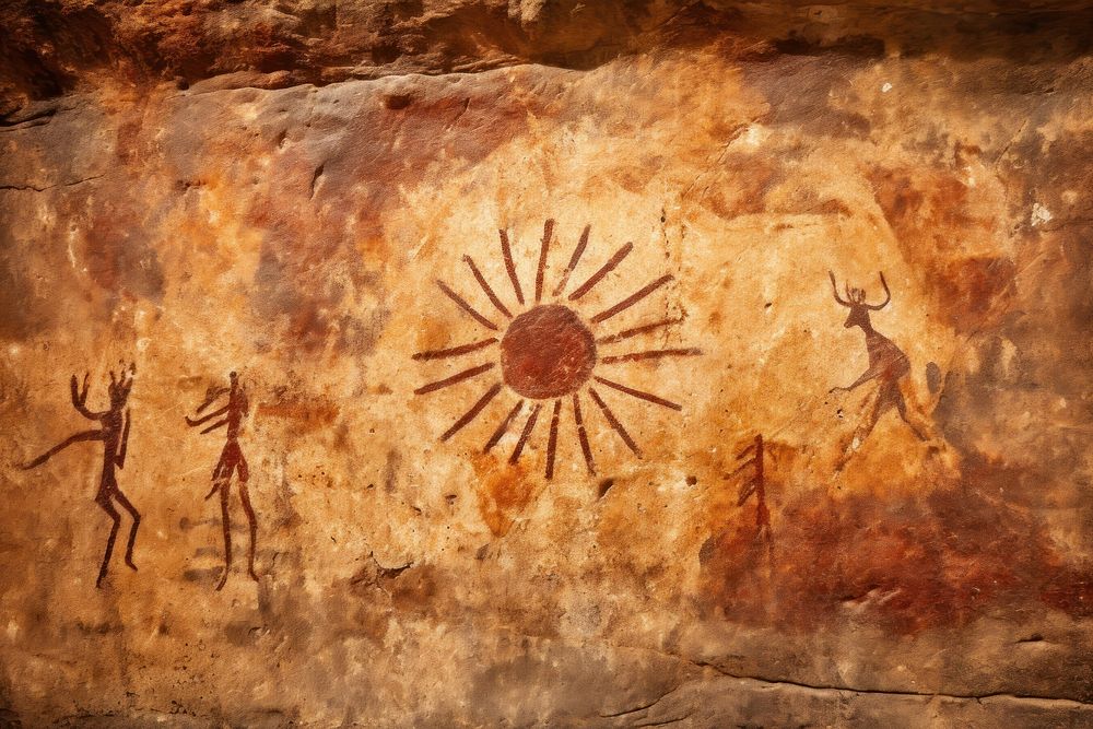 Paleolithic cave art painting style | Premium Photo - rawpixel