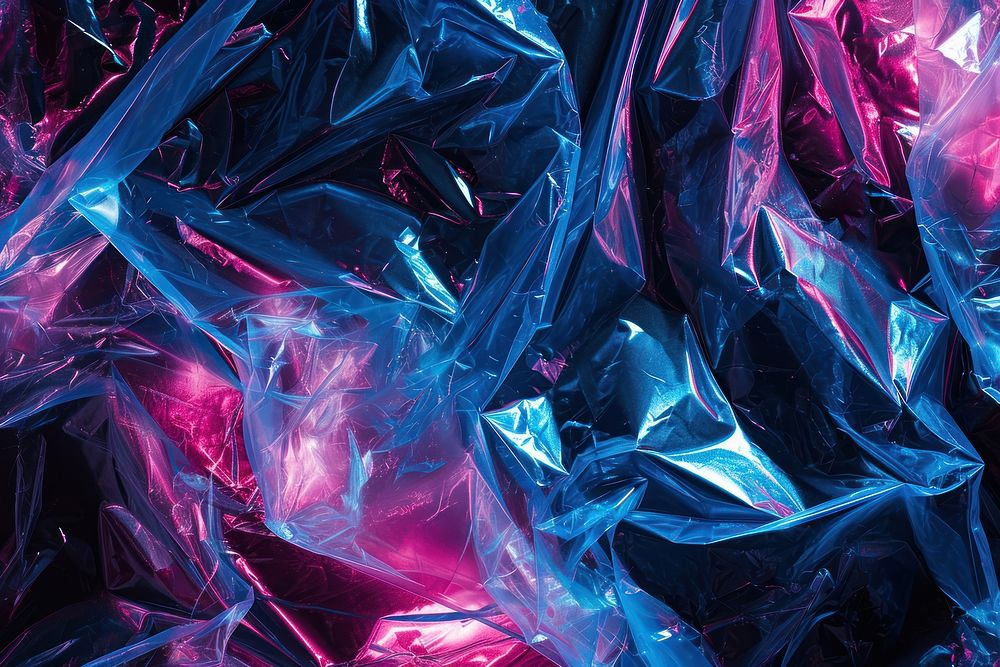 Plastic wrap backgrounds blue abstract. | Premium Photo - rawpixel