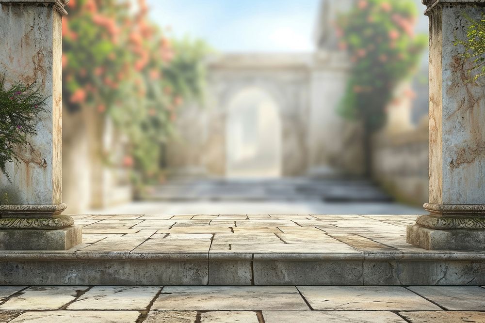 Roman architecture flagstone building. | Free Photo - rawpixel