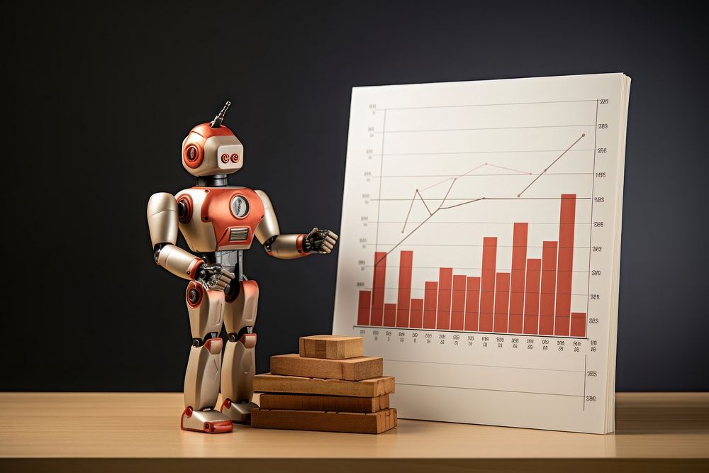 Robot graph representation technology blackboard. | Free Photo - rawpixel