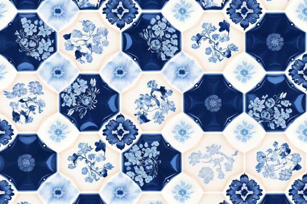 Tile pattern hexagon art backgrounds | Premium Photo Illustration ...