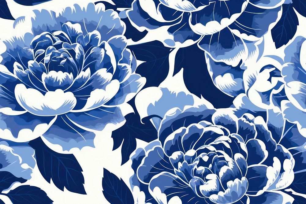 Tile pattern peony patern art | Premium Photo Illustration - rawpixel