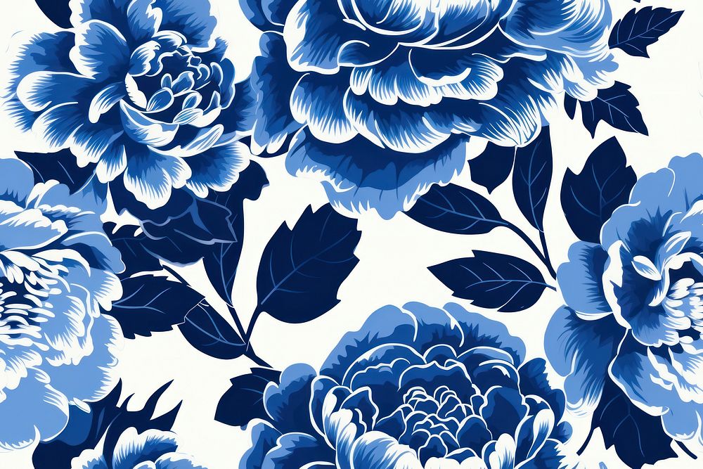 Tile pattern peony patern art | Premium Photo Illustration - rawpixel