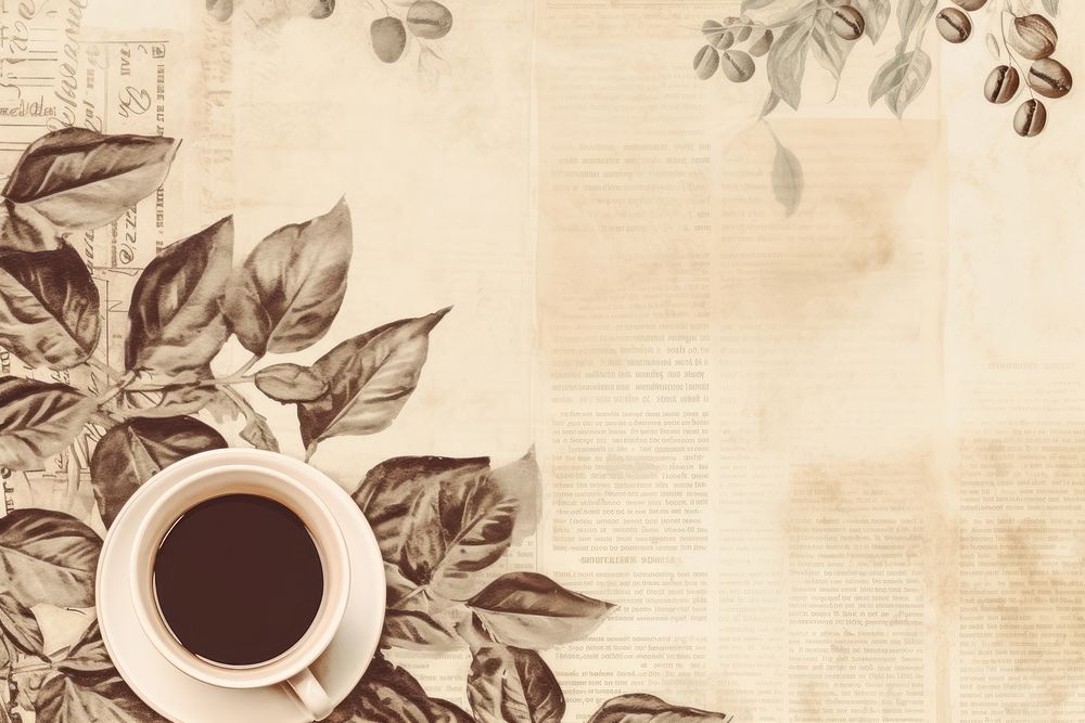 Coffee stain backgrounds newspaper drink. | Free Photo Illustration ...