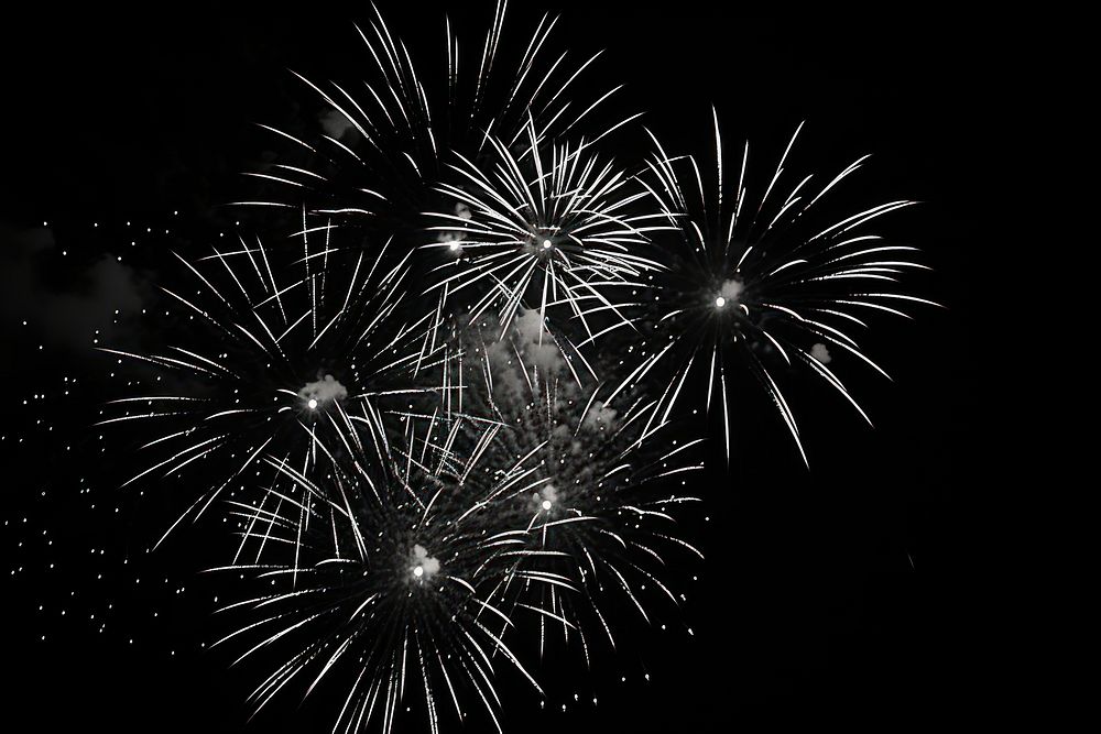 Photography fireworks monochrome outdoors motion | Free Photo - rawpixel
