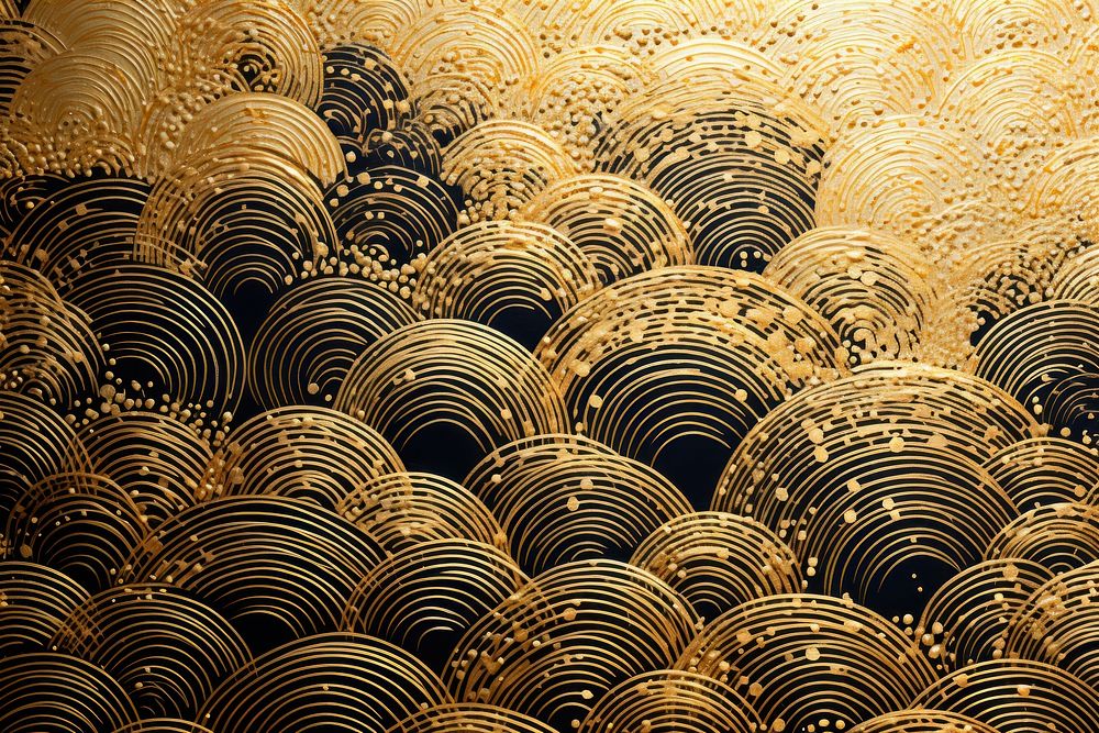 Circle pattern gold backgrounds accessories. | Premium Photo ...