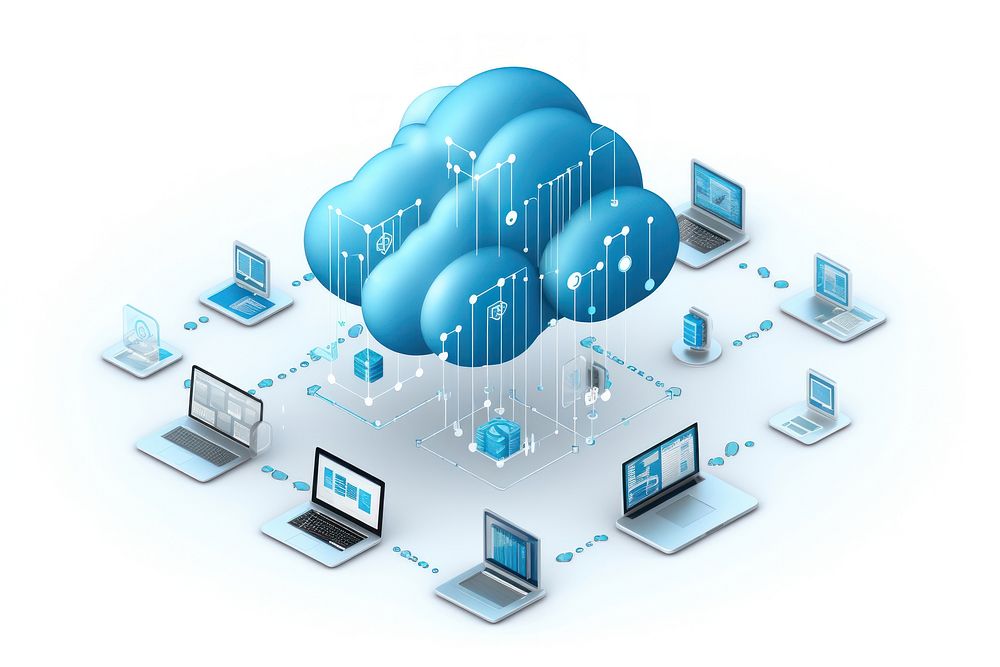 Cloud computing computer network computer | Free Photo Illustration ...