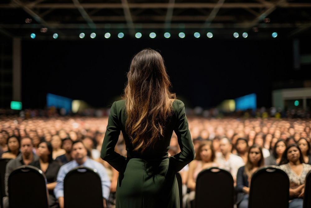 Motivational speaker audience female adult | Free Photo - rawpixel