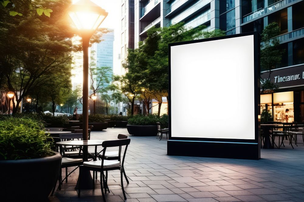 Round Corners City Signboard Mock | Premium Photo - rawpixel