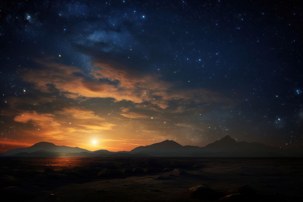 Astronomy landscape outdoors horizon. | Premium Photo - rawpixel