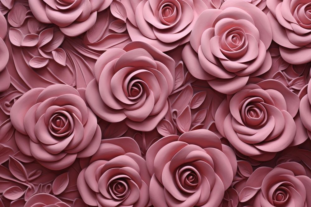 Rose bas relief pattern wallpaper | Free Photo Illustration - rawpixel