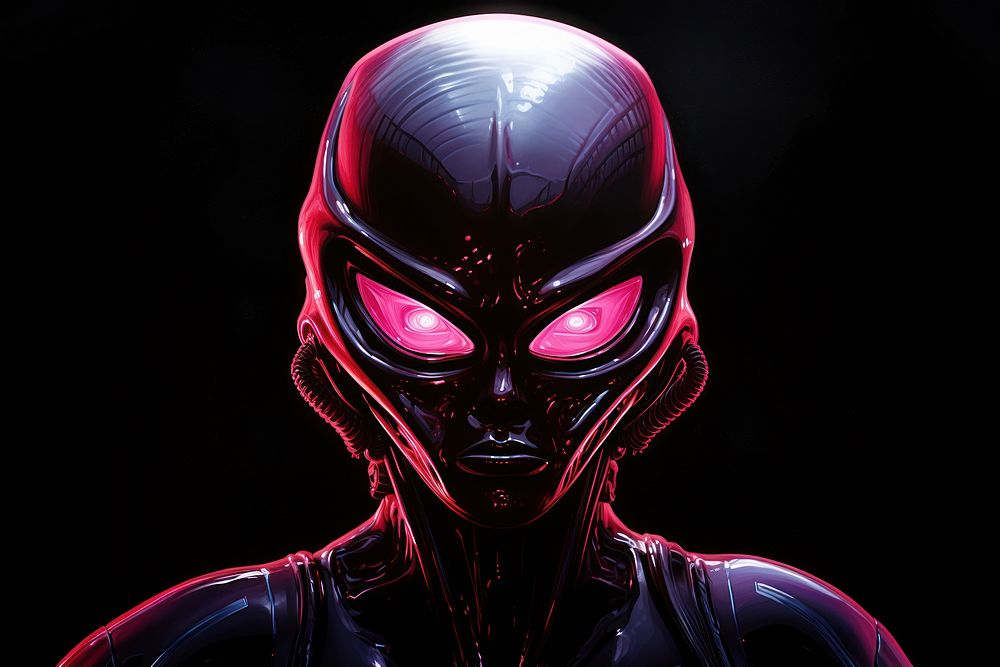 Alien black disguise portrait. | Premium Photo Illustration - rawpixel
