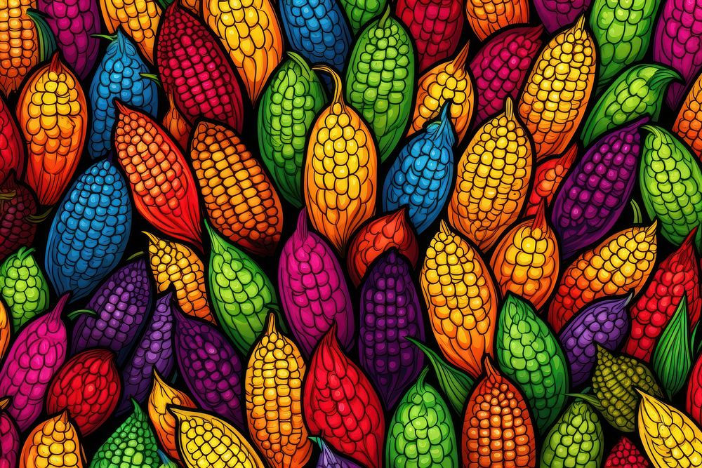 Corn backgrounds pattern plant. | Free Photo Illustration - rawpixel