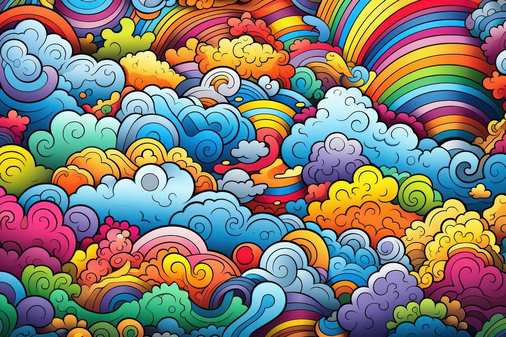 Clound art backgrounds pattern | Free Photo Illustration - rawpixel