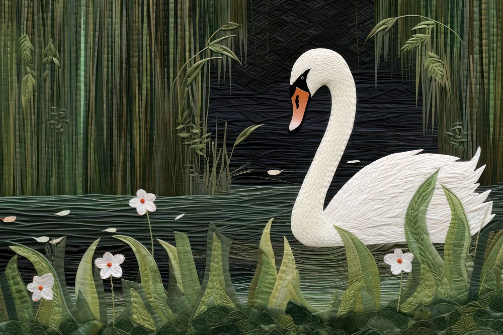 Swan animal plant green. | Premium Photo - rawpixel